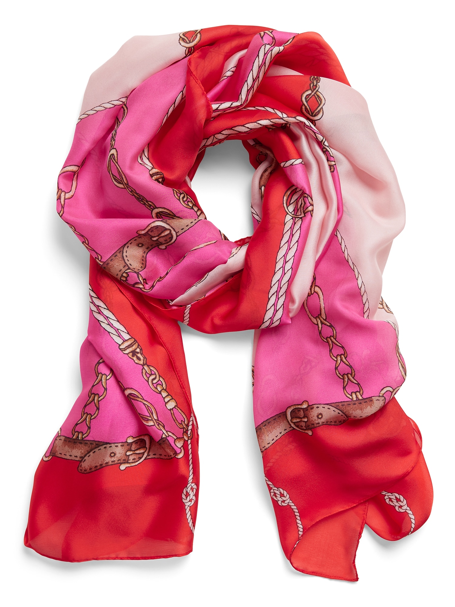 Sheer Chain Print Scarf | Banana Republic