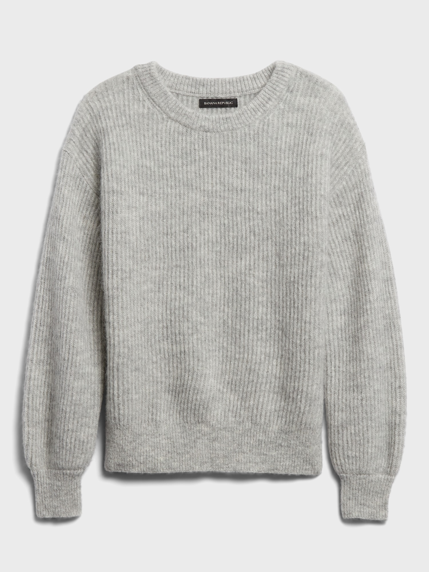 Petite Heritage Ribbed Crew-Neck Sweater | Banana Republic