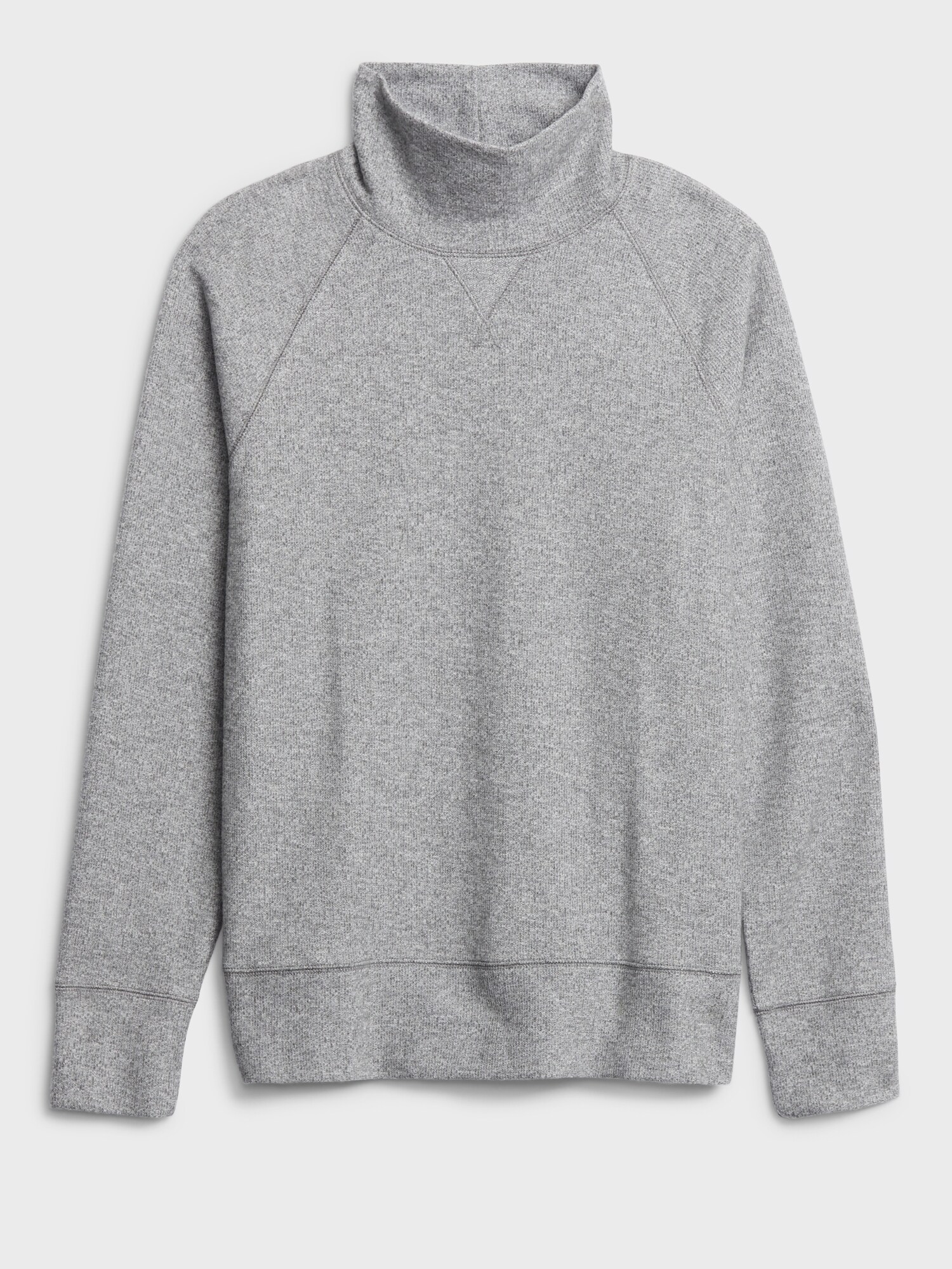 Brushed Waffle Turtleneck T-Shirt | Banana Republic