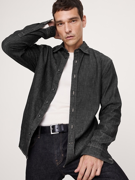 Standard-Fit Denim Shirt | Banana Republic