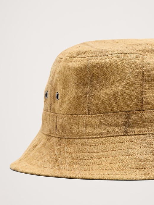 Textured Ramie-Cotton Bucket Hat | Banana Republic
